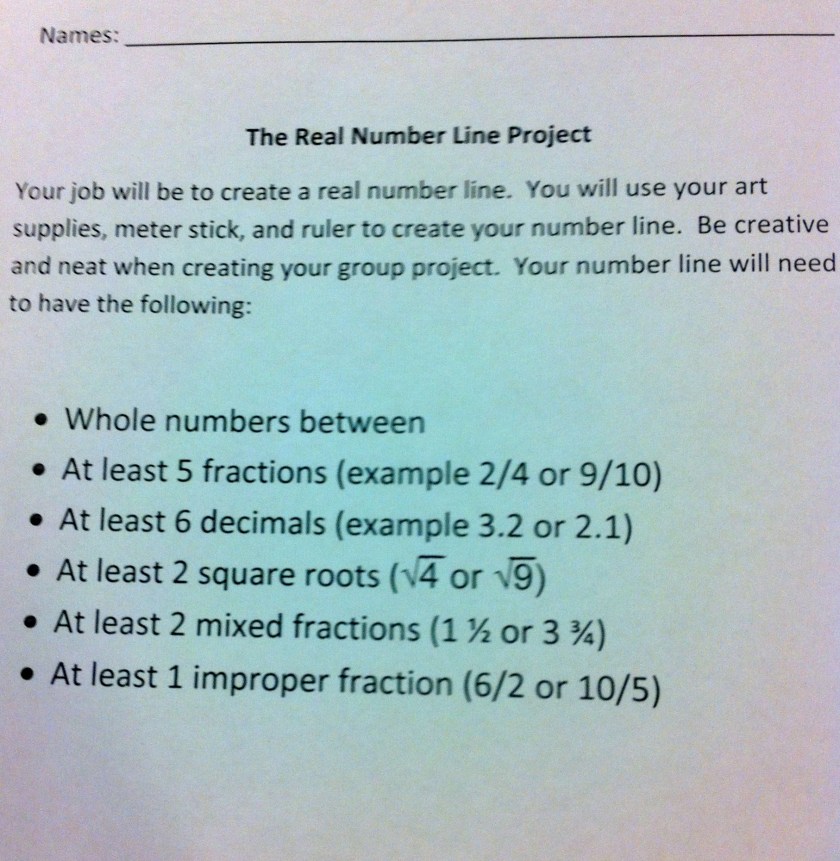 The Real Number Line – In Practice – Educational Aspirations