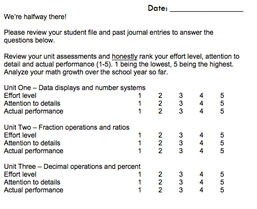 Math Reflections – Educational Aspirations