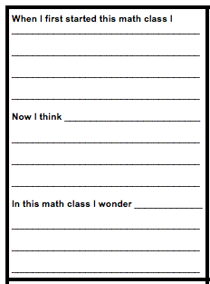 Math Reflections and Sentence Stems – Educational Aspirations