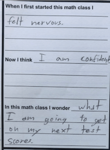 Math Reflections and Sentence Stems – Educational Aspirations